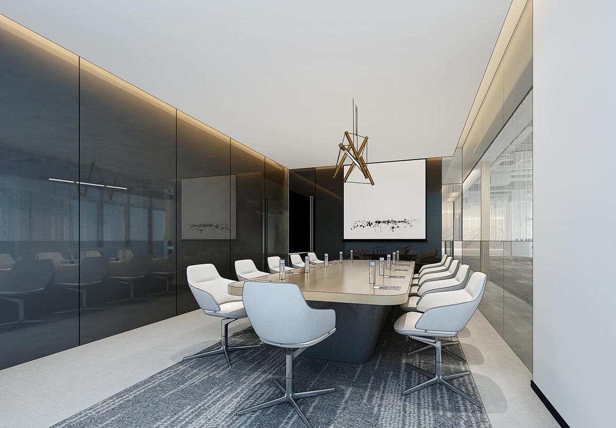 H05 0506现代办公会议室会议桌椅 【集简空间】3d模型su模型贴图草图模型「免费下载每日更新」