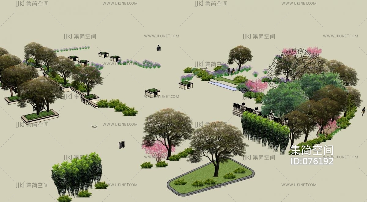 树sketchup草图模型下载su草图模型下载 【集简空间】「每日更新」