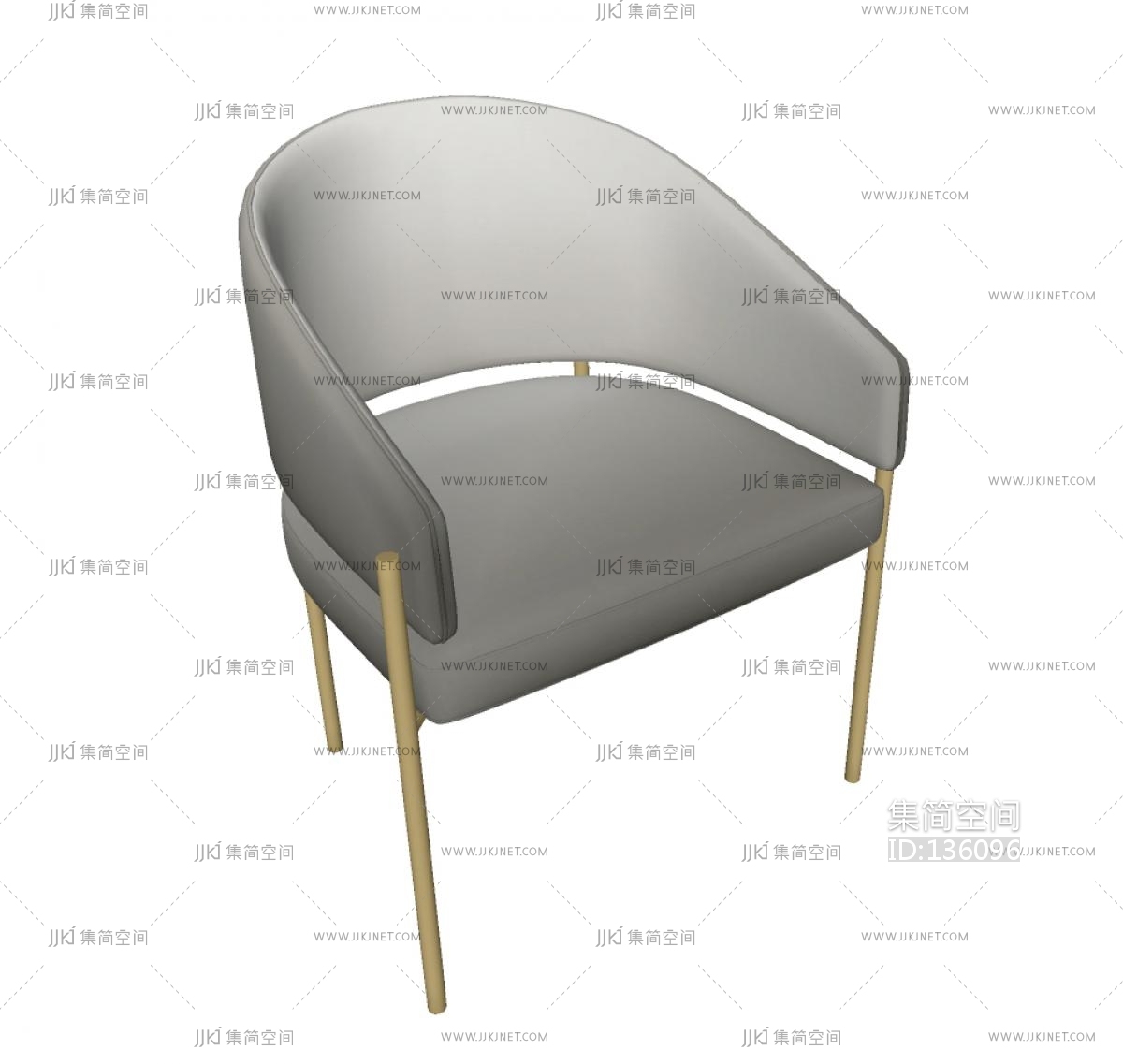 现代餐椅，椅子su模型 Su草图模型下载 【集简空间】「每日更新」