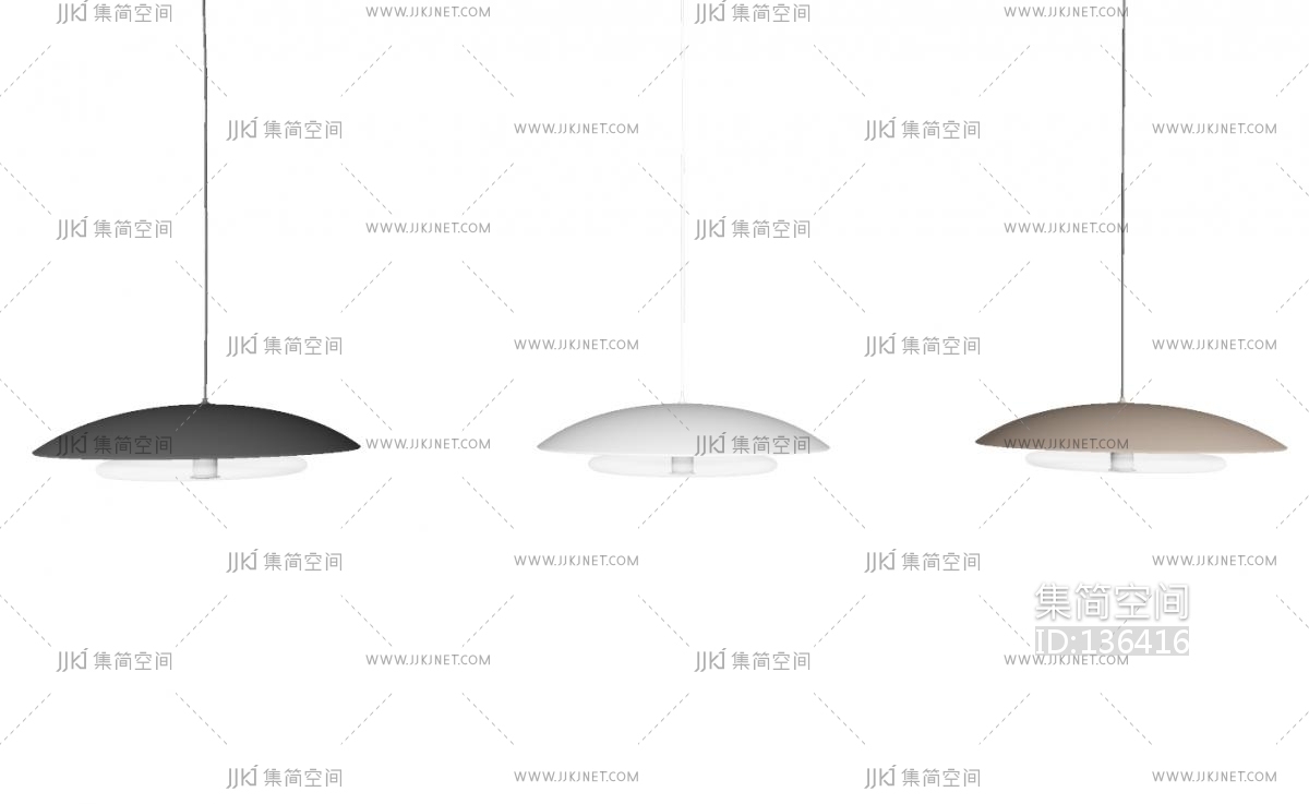 灯罩吊灯su模型su草图模型下载 【集简空间】「每日更新」