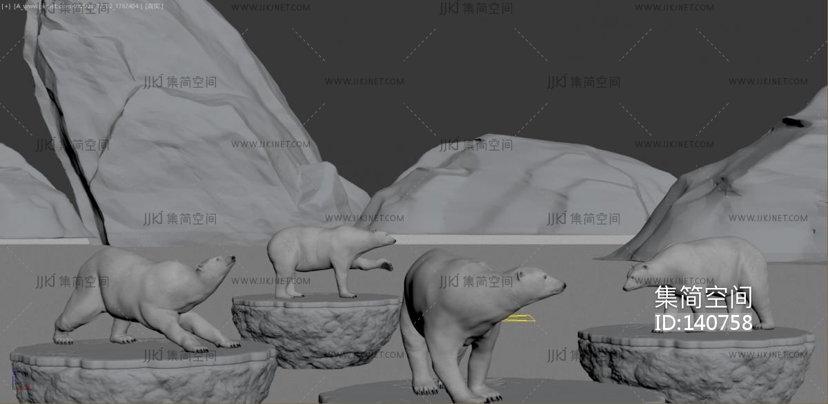 现代 北极熊, 3d模型下载 【集简空间】「每日更新」