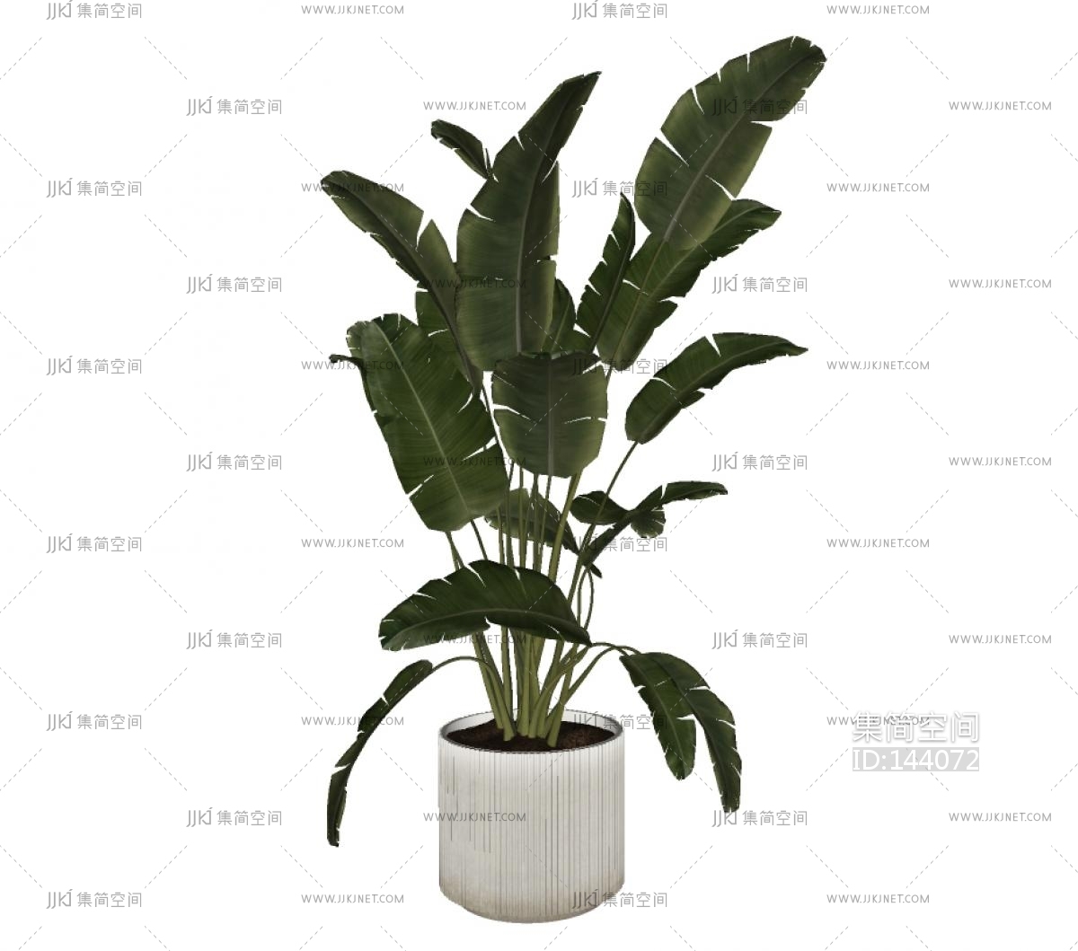 绿植盆栽su模型su草图模型下载 【集简空间】「每日更新」