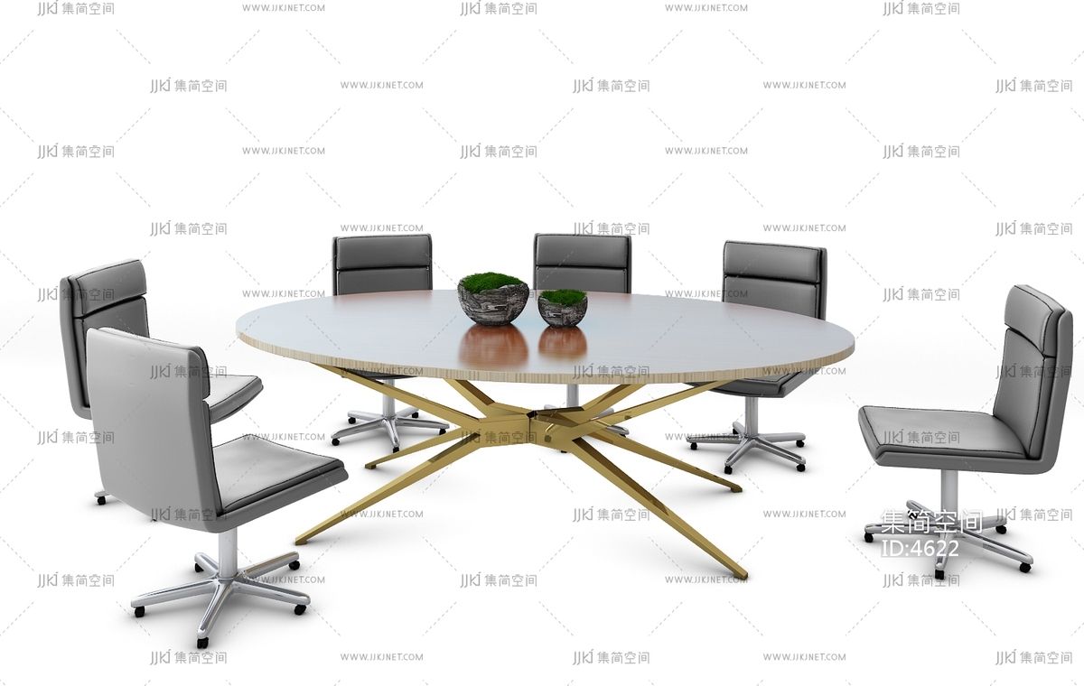 Z05-0622小会议桌3d模型下载-【集简空间】「每日更新」