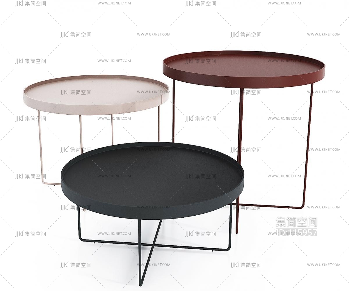 现代圆几su草图模型下载 【集简空间】「每日更新」