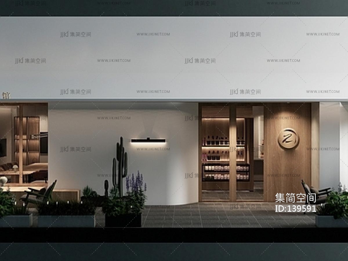 现代酒吧su模型su草图模型下载 【集简空间】「每日更新」