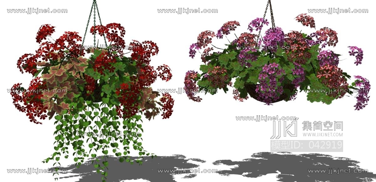 05su吊挂植物吊篮花艺 【集简空间】3d模型su模型贴图草图模型「免费下载每日更新」