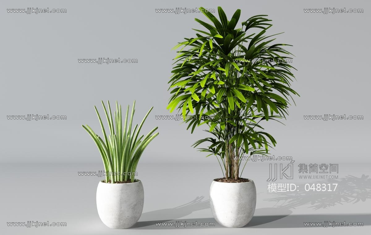 H75 0629植物盆景盆栽绿植花盆 【集简空间】3d模型su模型贴图草图模型「免费下载每日更新」