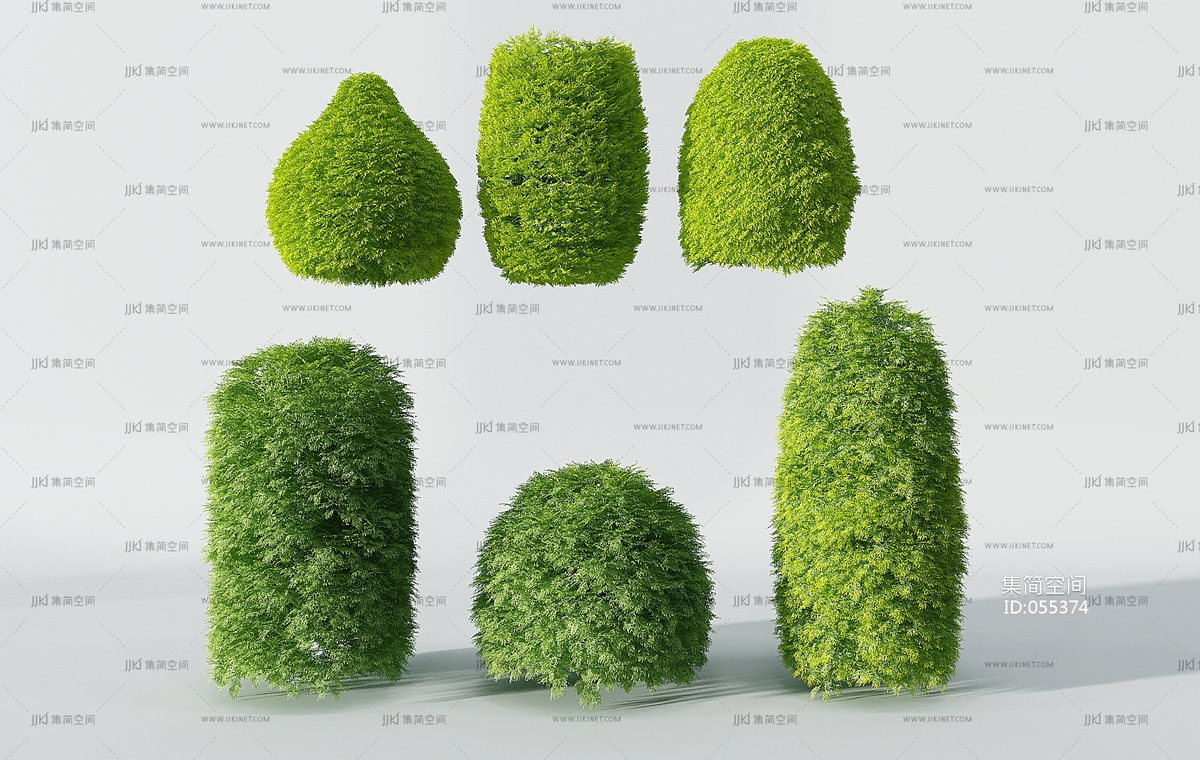 Z05 0720景观园林植物树灌木 【集简空间】3d模型su模型贴图草图模型「免费下载每日更新」