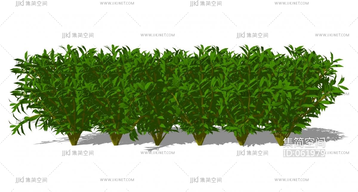 室外园林3d景观地被植物灌木 14 【集简空间】3d模型su模型贴图草图模型「免费下载每日更新」