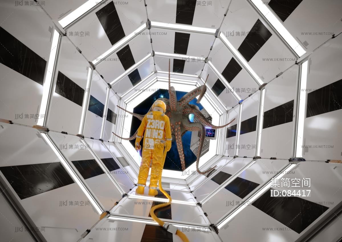 宇航员太空舱 【集简空间】3d模型su模型贴图草图模型「免费下载每日更新」