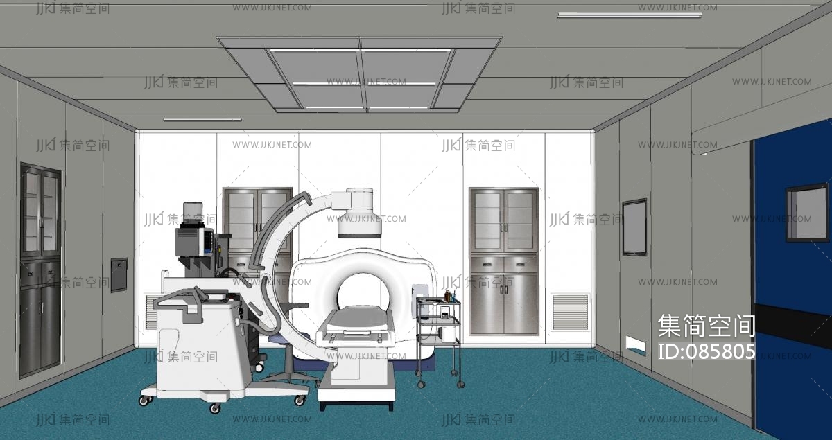 Z08 0611 现代医院手术室,医疗设备 【集简空间】3d模型su模型贴图草图模型「免费下载每日更新」